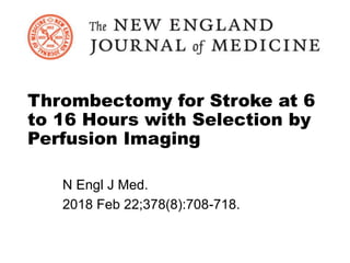 DAWN and DEFUSE 3 trial | PPTX