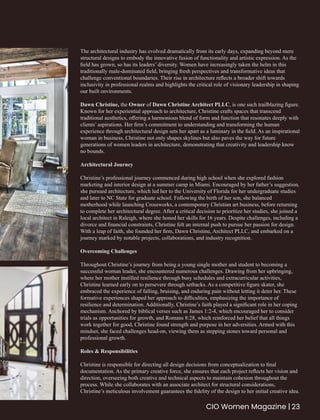 Dawn Christine: Pioneering Innovation in Architecture | PDF