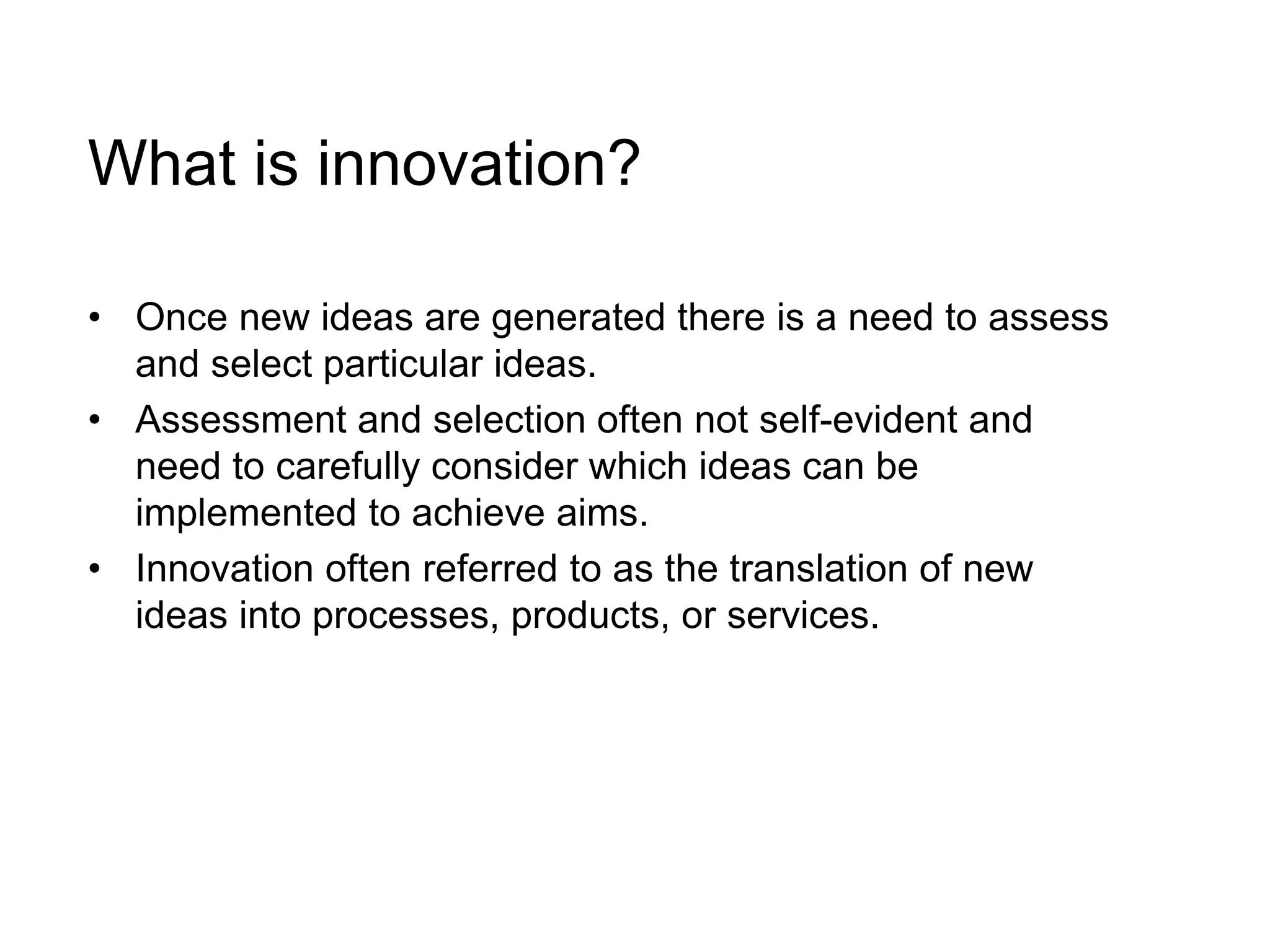 DAWSON Managing Change Creativity and Innovation Chapter 1 Summary | PDF