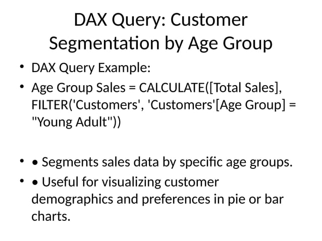 Dax Queries For Data Visualization Khadi Pptx