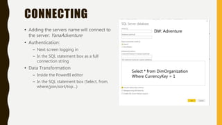 Dax & sql in power bi | PPTX