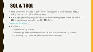 Dax & sql in power bi | PPTX