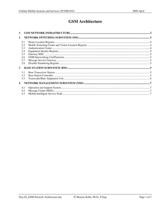 Day 02 gsm-network_architecture | PDF
