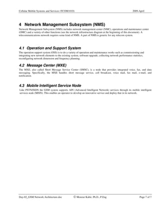 Day 02 gsm-network_architecture | PDF