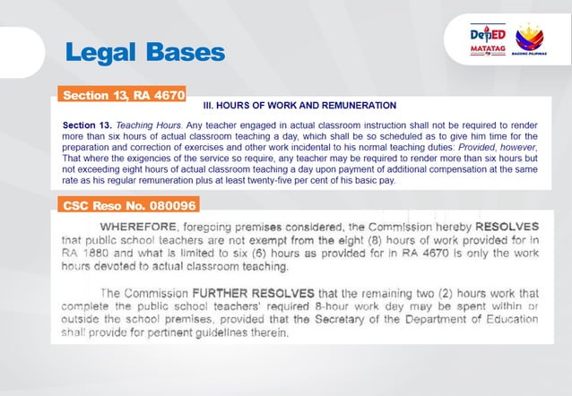 Day-1-DO5-Orientation about education in teaching loads. | PPTX | Professional School ...