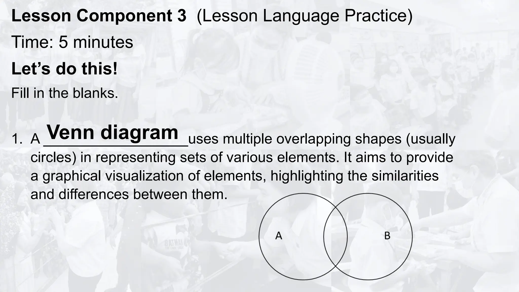 Day 1- Lesson 1 Solving Problems using Venn Diagram | PPTX