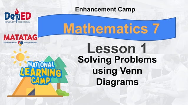 Day 1- Lesson 1 Solving Problems using Venn Diagram | PPTX