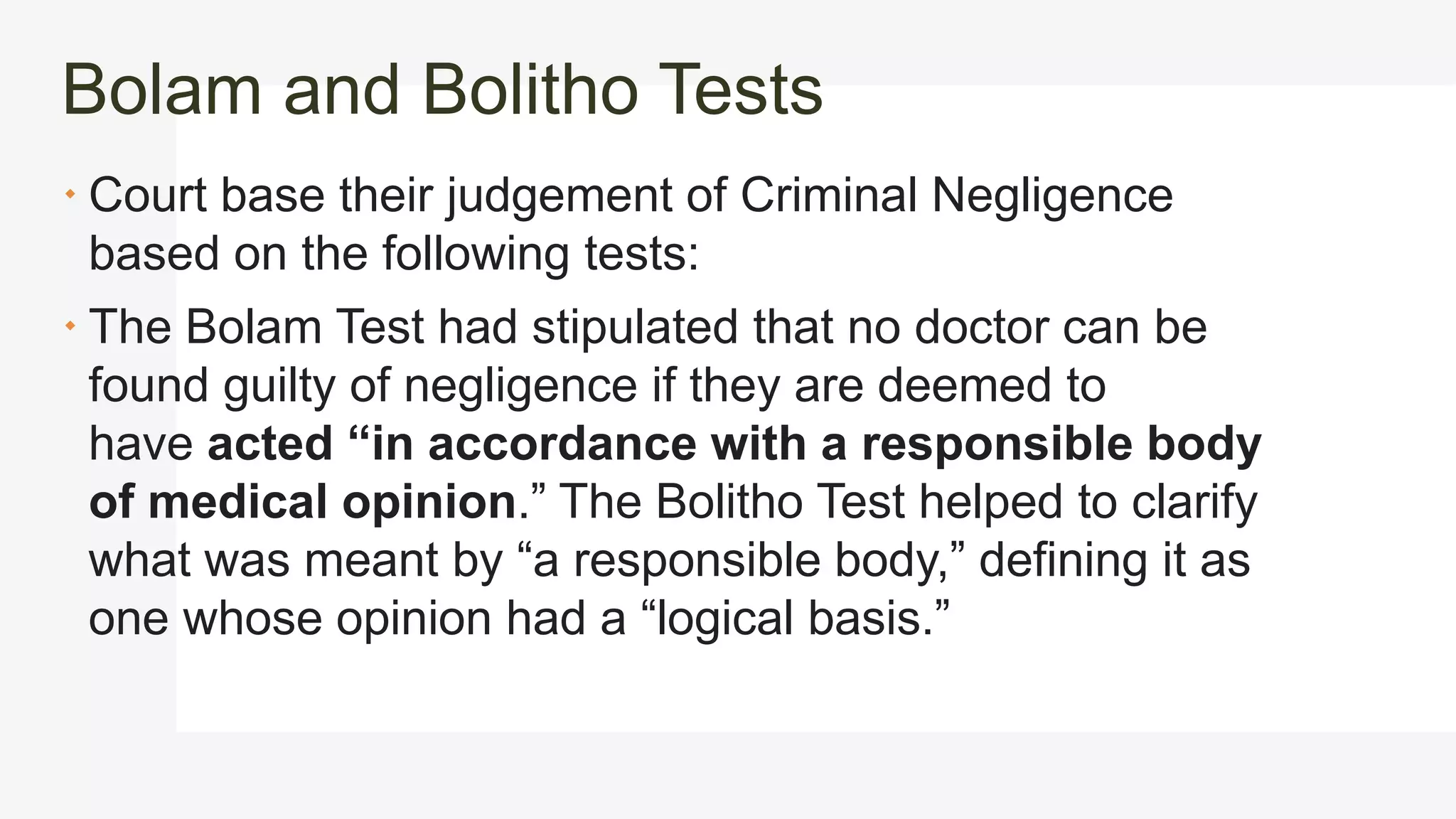 Medical Ethics and Negilgence | PPTX