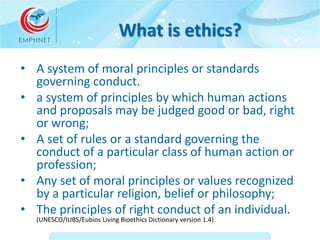 EMPHNET Public Health Ethics (PHE): Introduction to public health ...