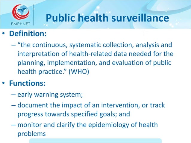 EMPHNET-PHE course: Module03 ethical issues in surveillance, screening ...