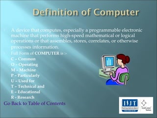 Day 1 basic computer | PPT