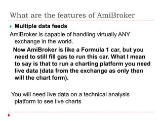 Day - 1 Introduction of Amibroker Charting Tools and Trading System | PPT