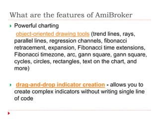 Day - 1 Introduction of Amibroker Charting Tools and Trading System | PPT