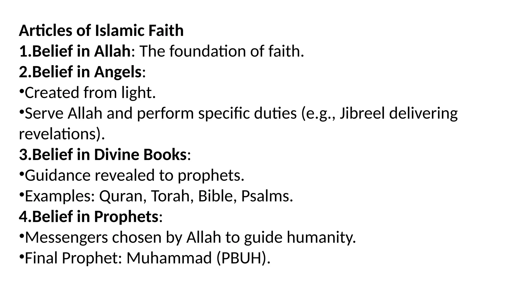 Understanding Islamic Faith for university students | PPTX