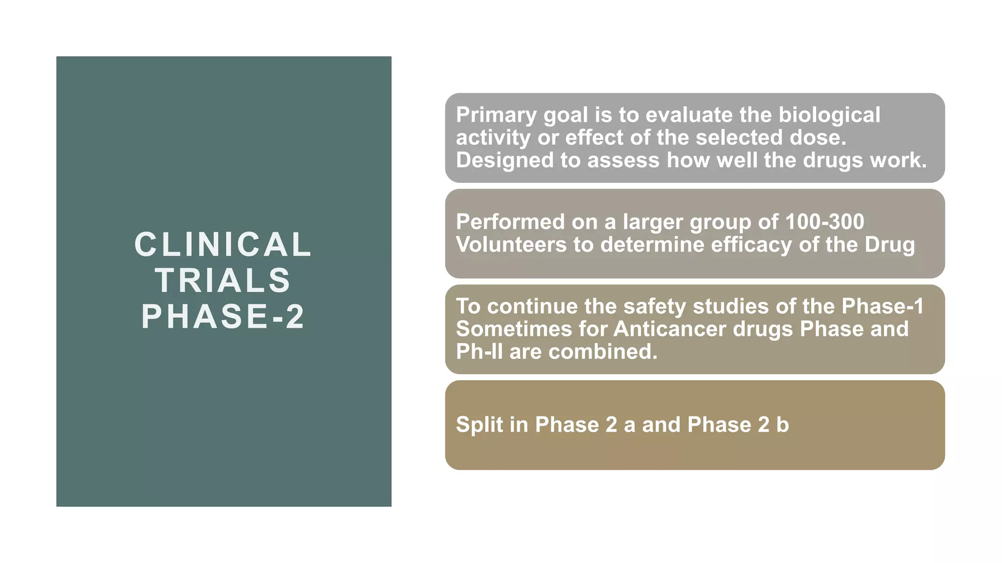 Clinical trails overview | PPTX