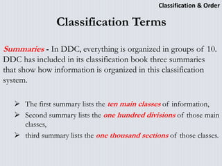 Classification and Order | PPT