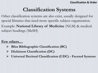 Classification and Order | PPT