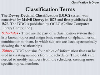 Classification and Order | PPT