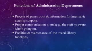 Library Administration and Organizational Structure | PPTX