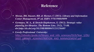 Library Administration and Organizational Structure | PPTX