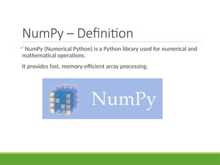 python basic for data analytics for libraries | PPTX