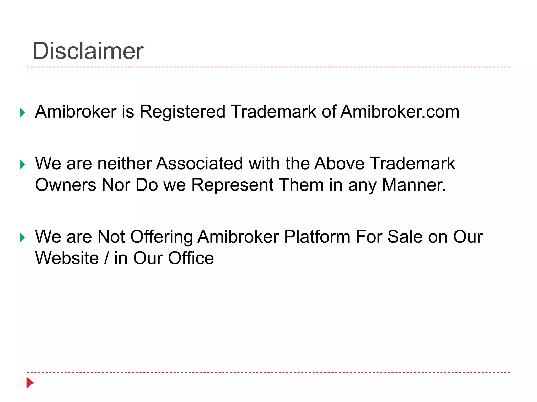 Day - 2 Introduction of Amibroker Charting Tools and Trading System ...