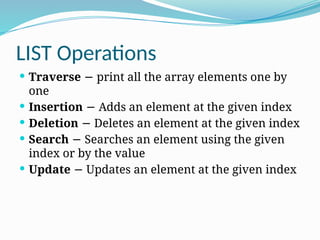 A singly linked list is a linear data structure | PPTX