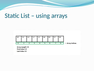A singly linked list is a linear data structure | PPTX