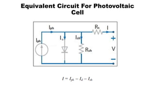 Design of PV cell in SIMULINK,Equivalent Circuit For Photovoltaic Cell ...