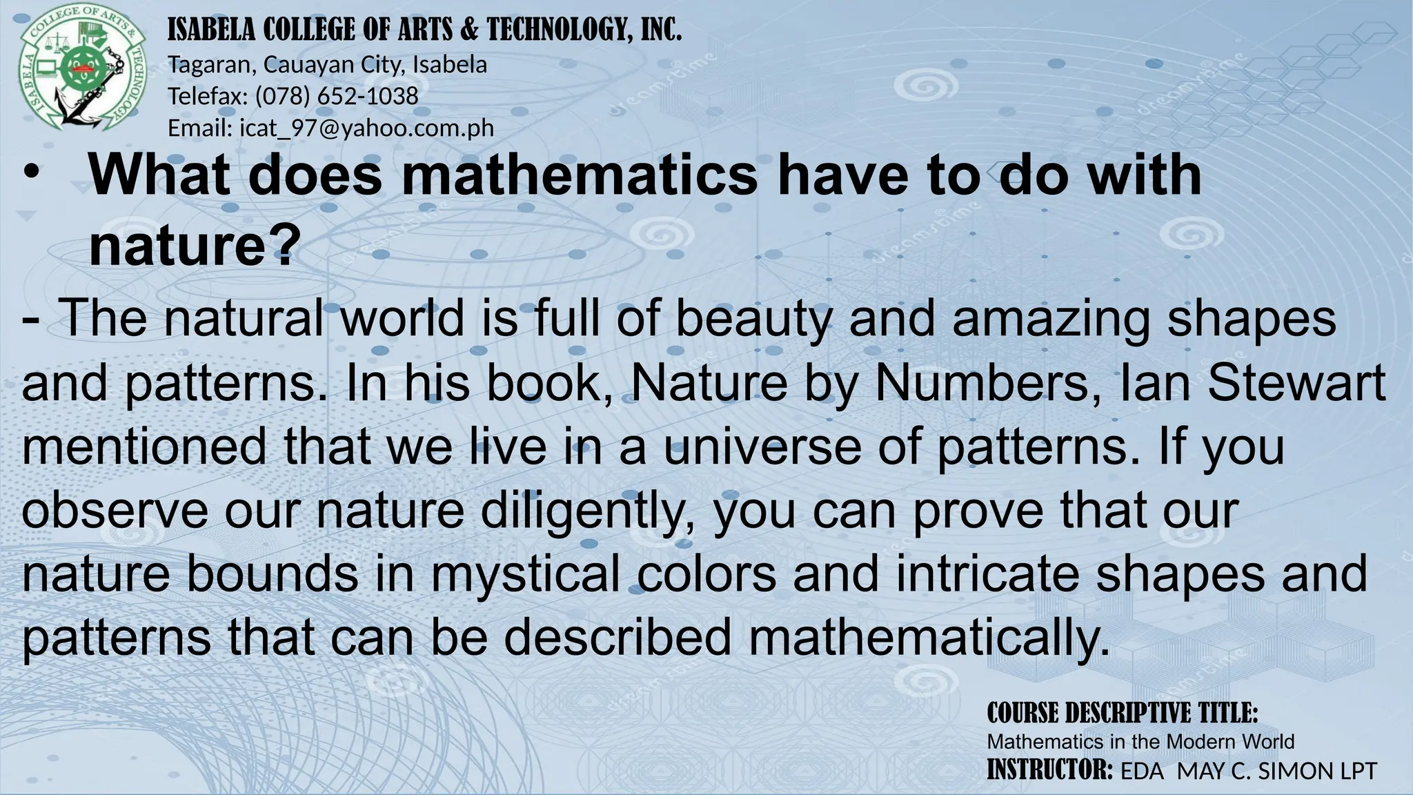 day-3-Patterns-and-Numbers-in-Nature-and-the-World-and-Fibonacci ...