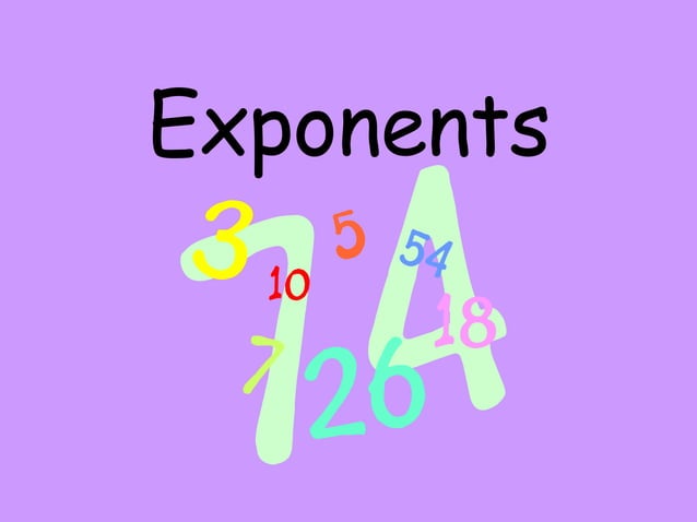 Exponents | PPT