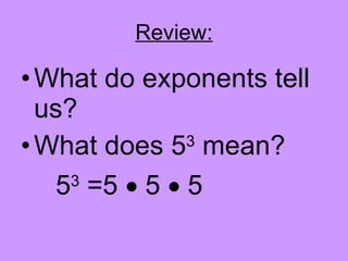 Exponents | PPT