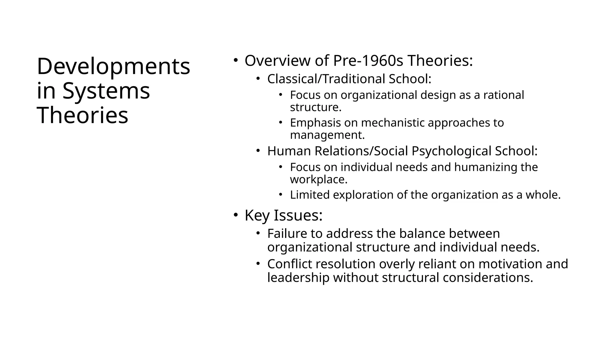 Organization as systems - Management theory | PPTX