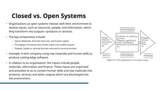 Organization as systems - Management theory | PPTX