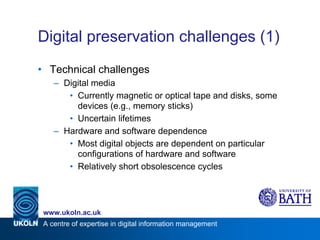 Digital preservation from a records management perspective | PDF