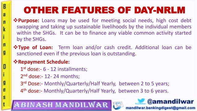 DAY - NRLM (DAY - National Rural Livelihoods Mission) 'राष्ट्रीय ...