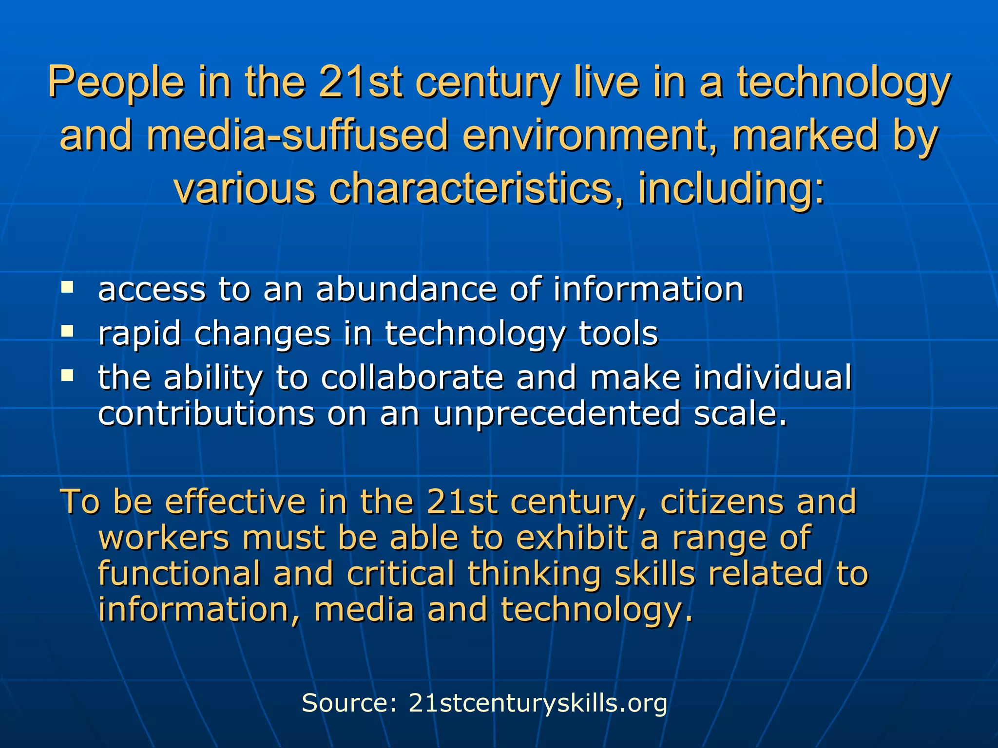 Day01 Exploring 21st Century Technologies | PPT