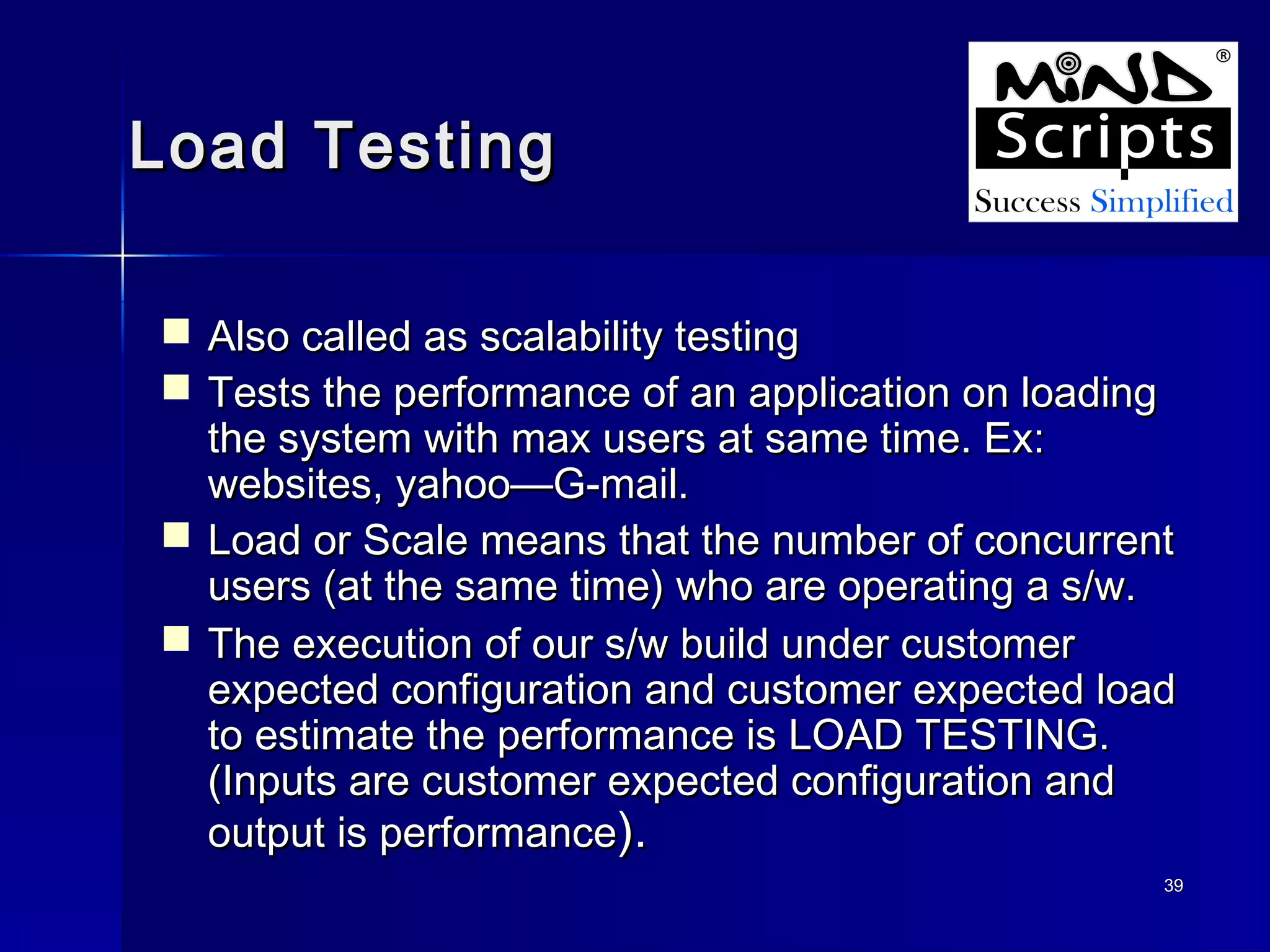 Software Testing Tutorials Mindscripts Technologies Pune Ppt Programming Languages