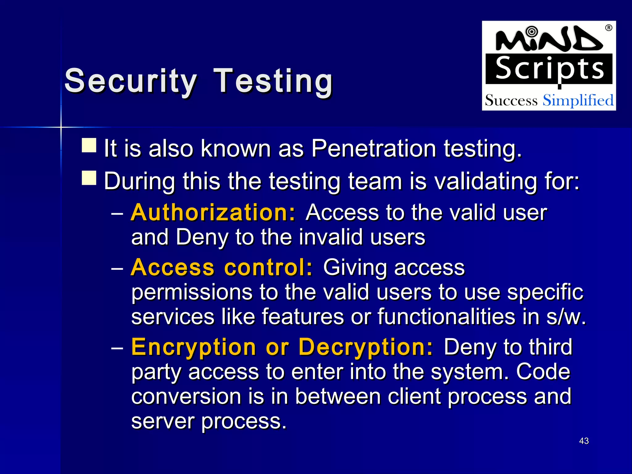 Software Testing Tutorials Mindscripts Technologies Pune Ppt 5306