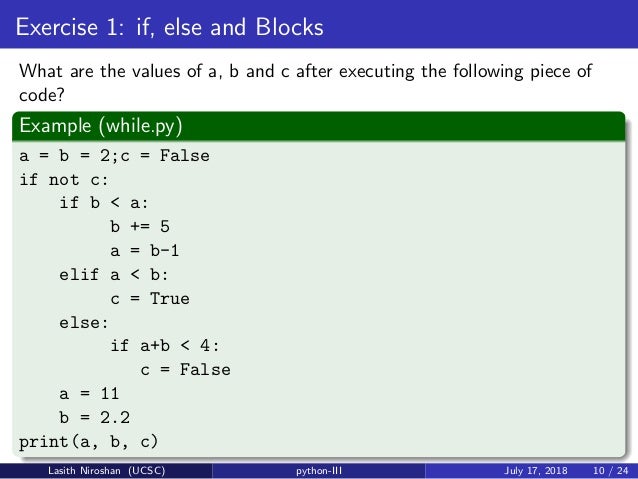 Python - Control Structures Python - Control Structures