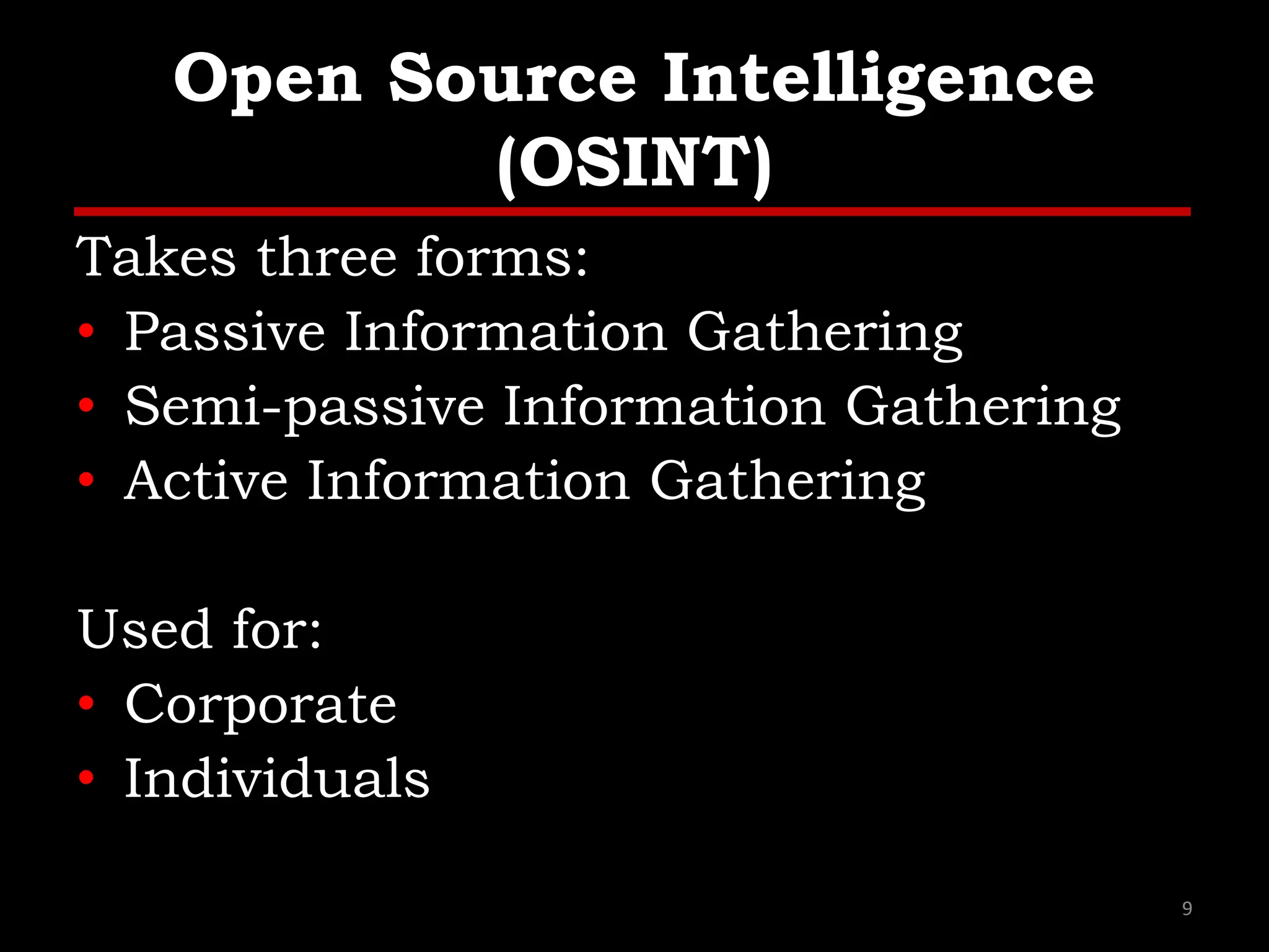 hacking techniques and intrusion techniques useful in OSINT.pptx