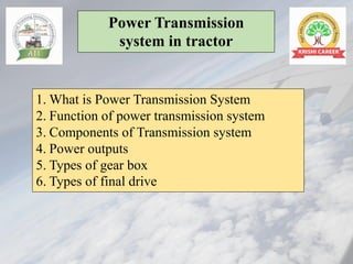 Day 08 Tractor Fuel, Cooling and Transmission System | PDF