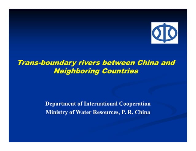 Transboundary rivers between China and neighboring countries | PPT