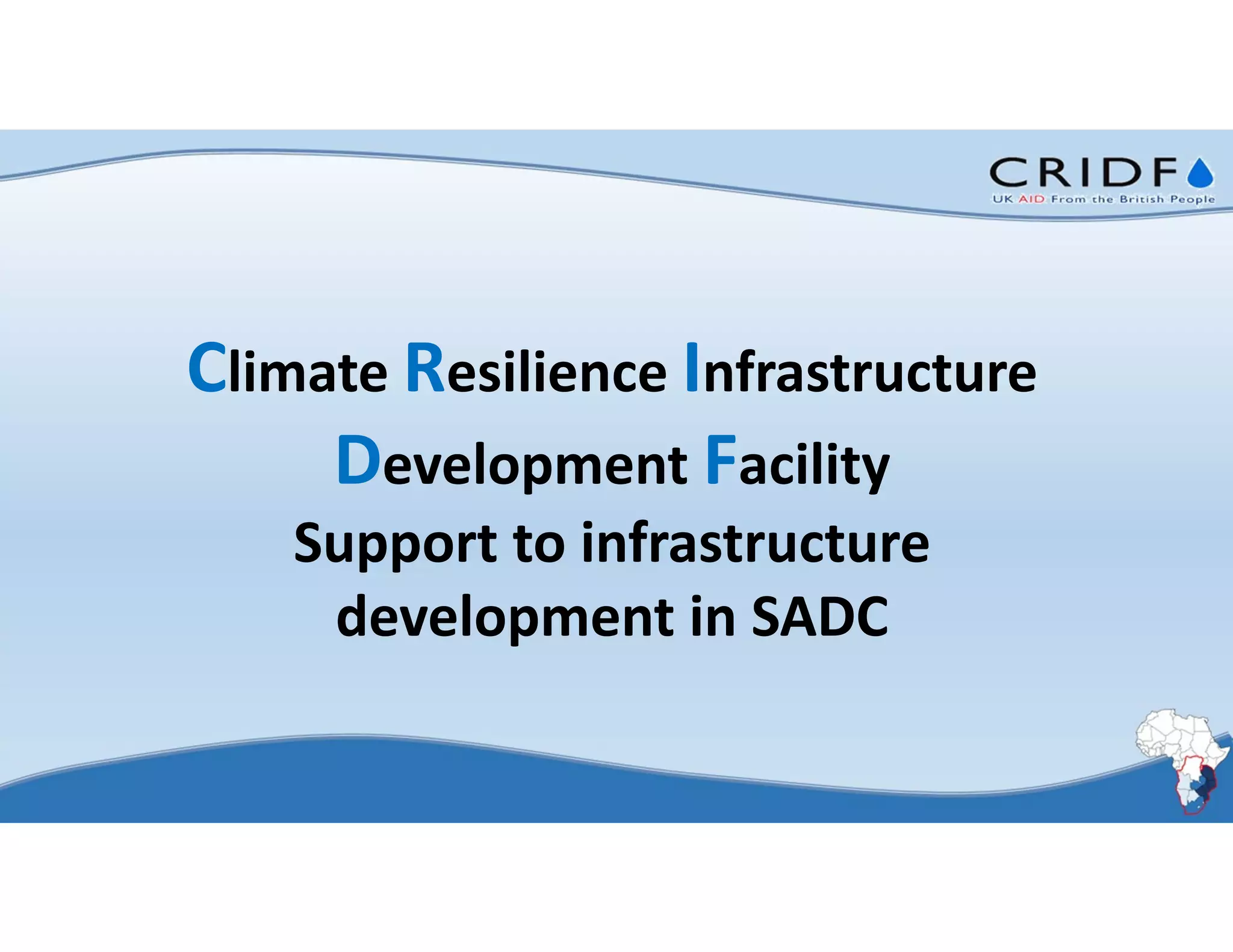 Climate Resilience Infrastructure Development | PPT