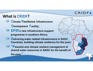 Climate Resilience Infrastructure Development | PDF
