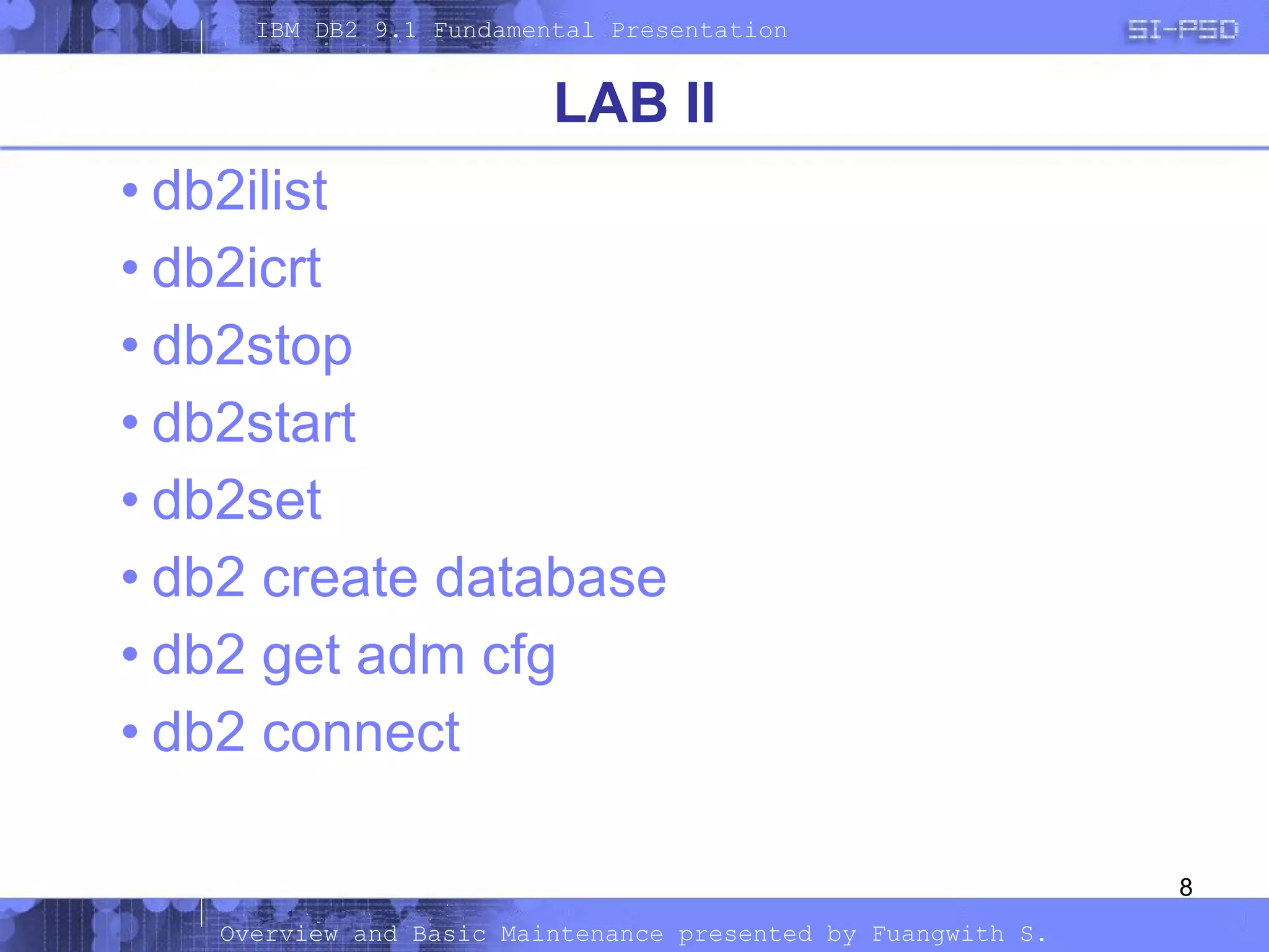 Overview and Basic Maintenance | PPT