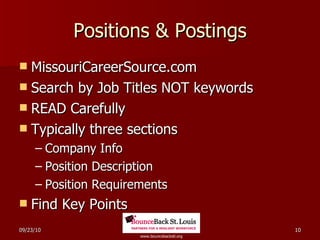 How To Find Your Next Job - Day 1 | PPT
