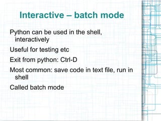 Python course Day 1 | ODP