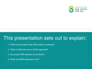 Day 1.1 - introduction to SWA : what, where, how, and why of SWA | PPTX