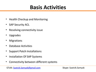 SAP Basis Online Training Demo | PPT
